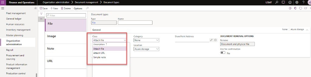 D365 F&O Document Management Configuration Types - CodeValue