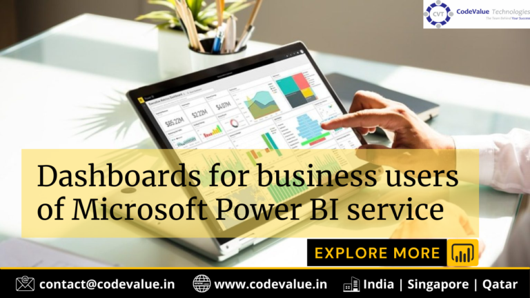Dashboards for business users of Microsoft Power BI service - CodeValue